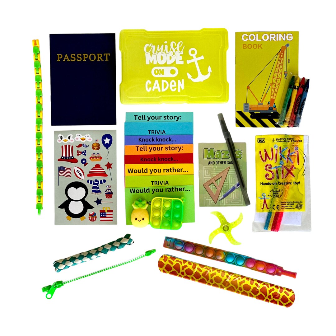 Mini Cruise Busy Box for Kids, Busy Box for Toddler on A Ship, Busy Box ...