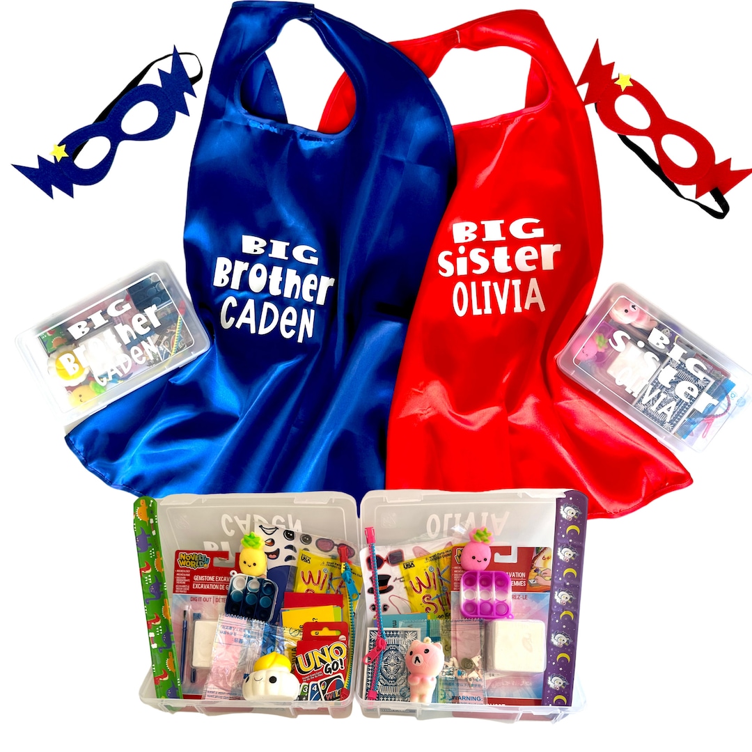 Big Brother Gift, Big Brother Cape, Big Sibling Gift, Sibling Busy Box ...