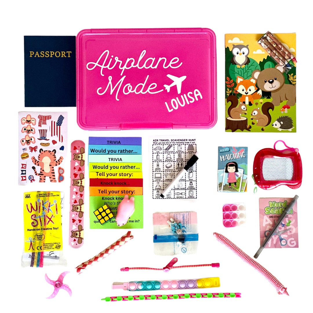 Airplane Busy Box for Kids, Busy Box for Toddler on Plane, Busy Box for ...