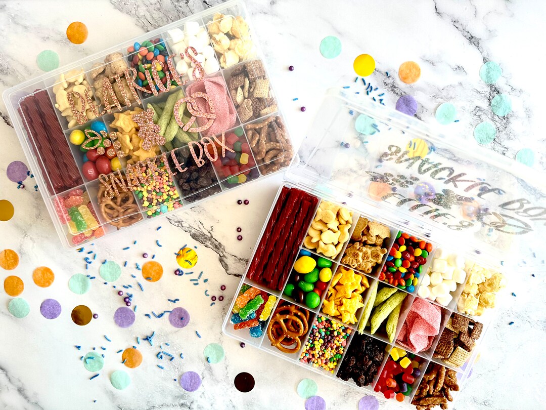 Personalized Snack Box, Snacklebox, Snackle Box, Lunch Box, Bento Box ...