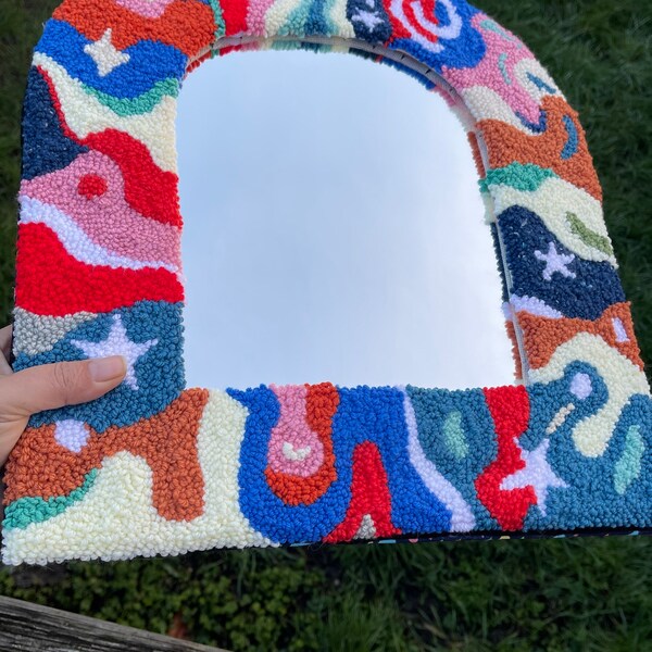 Tufted Mirror - Etsy