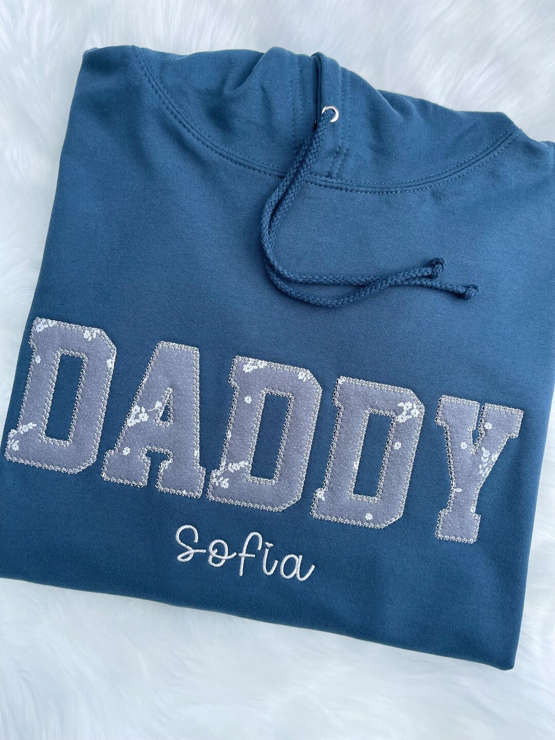 Dad, Daddy Embroidered Baby Clothes Applique Sweatshirt Papa Sweatshirt ...