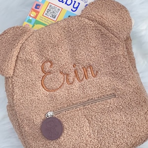Teddy Bear Backpack Toddler Backpack, Custom Name Backpack Embroidered ...