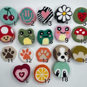 Set of Two Car Coasters | Tufted Cute Car Coaster | New Car Gift ...