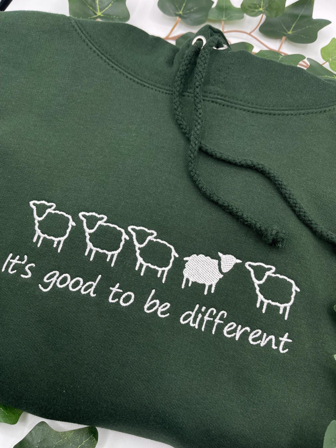 It's Good to Be Different Embroidered Sweatshirt, Be Different Hoodie ...