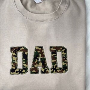 Dad, Daddy Embroidered Baby Clothes Applique Sweatshirt Papa Sweatshirt ...