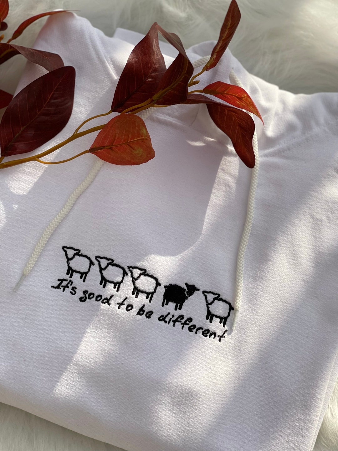 It's Good to Be Different Embroidered Sweatshirt, Be Different Hoodie ...