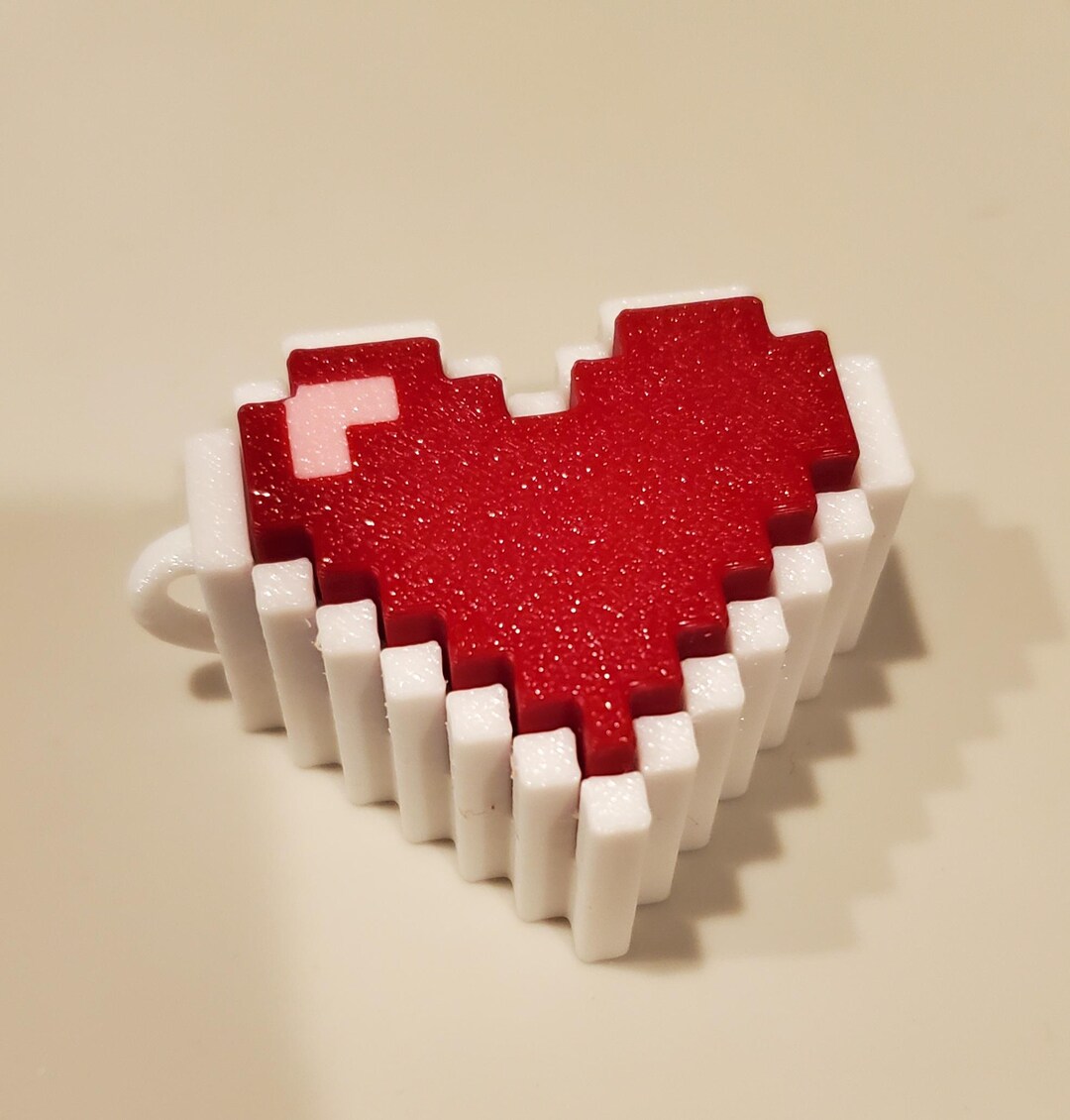 Clicky Fidget Heart Toy, 8-bit Button Design Addictive - Etsy