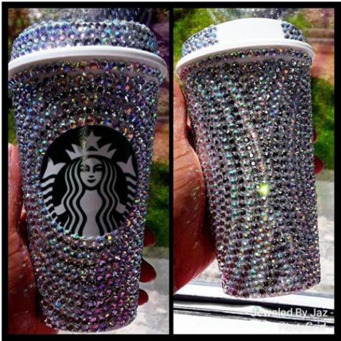 16 Oz Bedazzled Starbucks Hot Cup – Custom Rhinestone Coffee Cup - Etsy