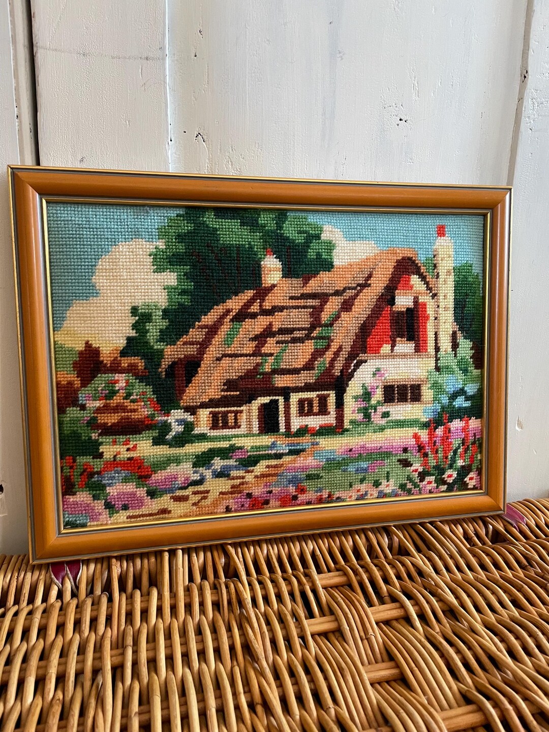 Vintage Needle Point Frame - Etsy