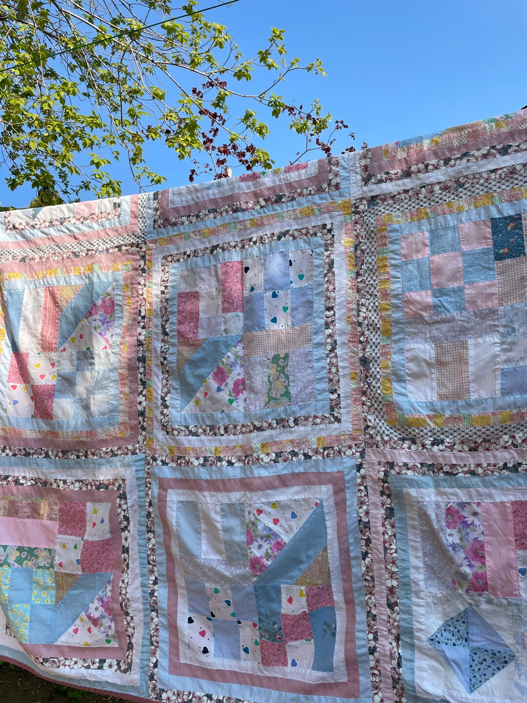 Vintage Patchwork Quilt - Etsy