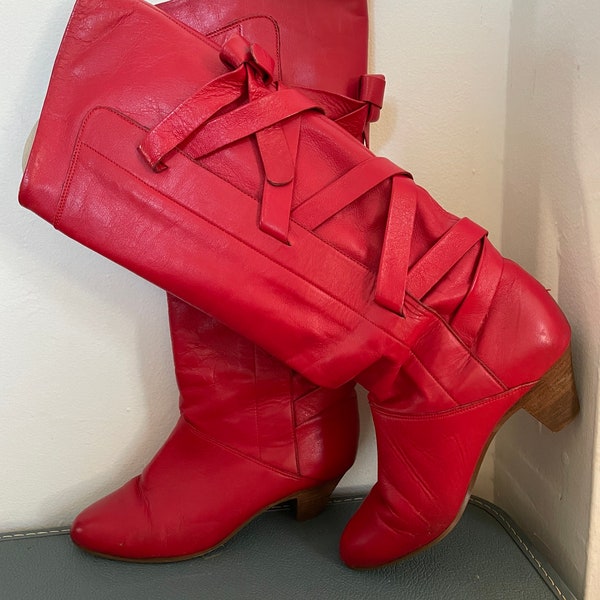 Red Boots - Etsy