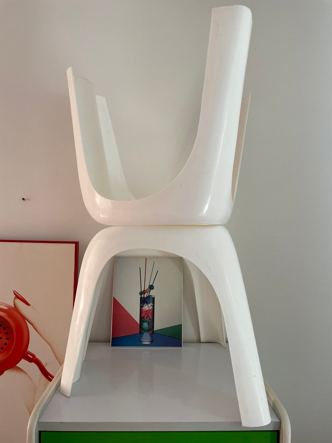 Vintage Plastic Chair - Etsy