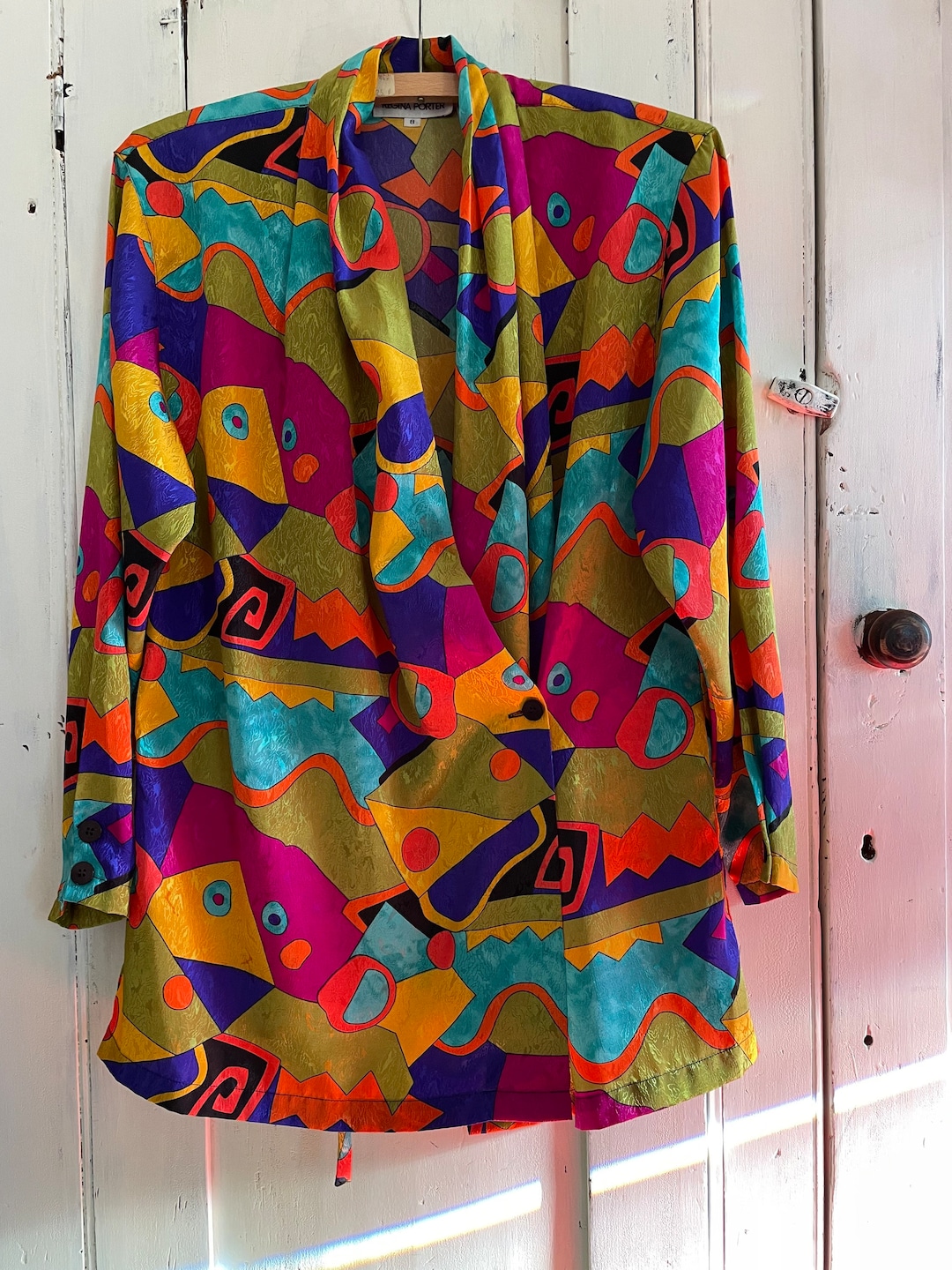 Vintage 80s Neon Blazer - Etsy