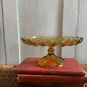 Vintage Indiana Glass Cake - Etsy