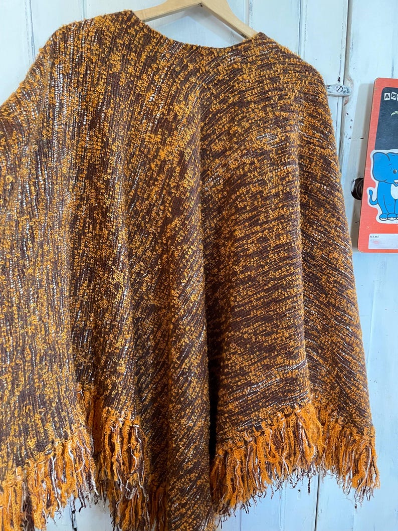 Vintage Handmade Poncho - Etsy