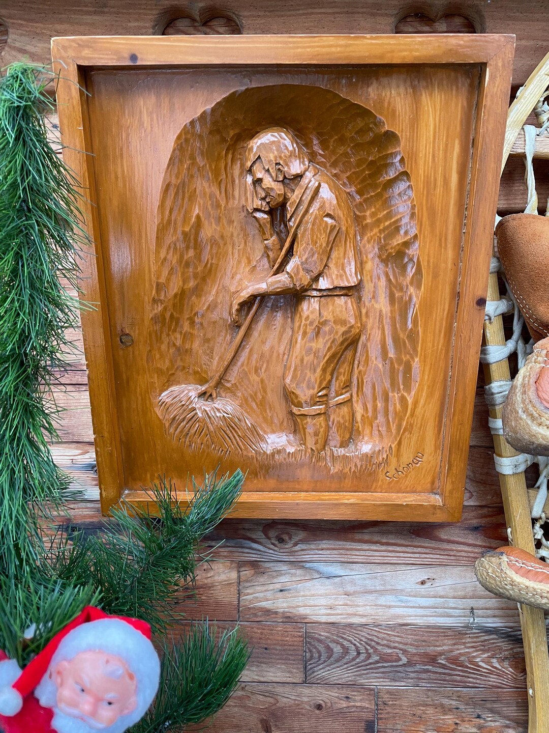 Vintage Wood Carving Frame - Etsy