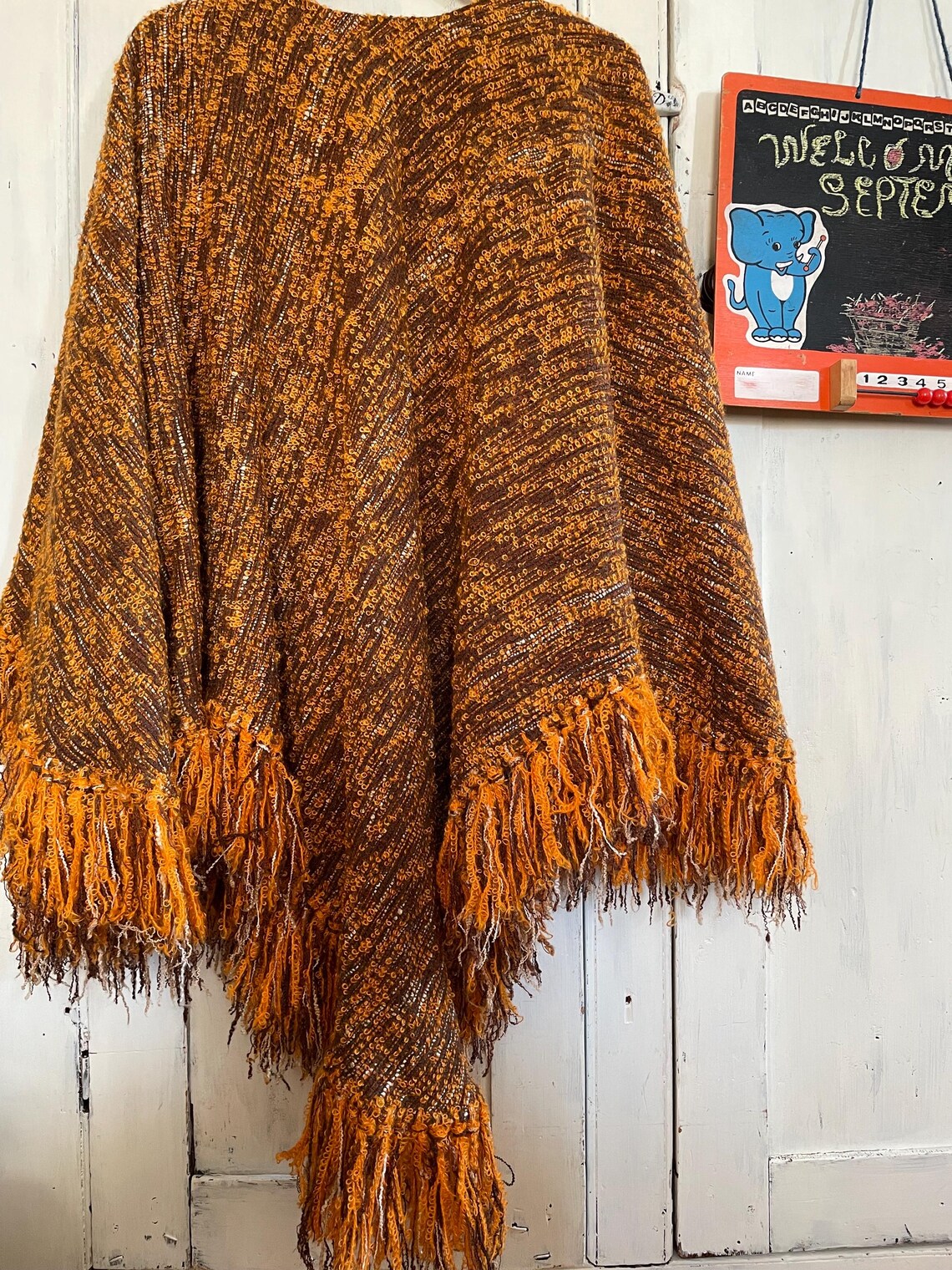 Vintage Handmade Poncho - Etsy