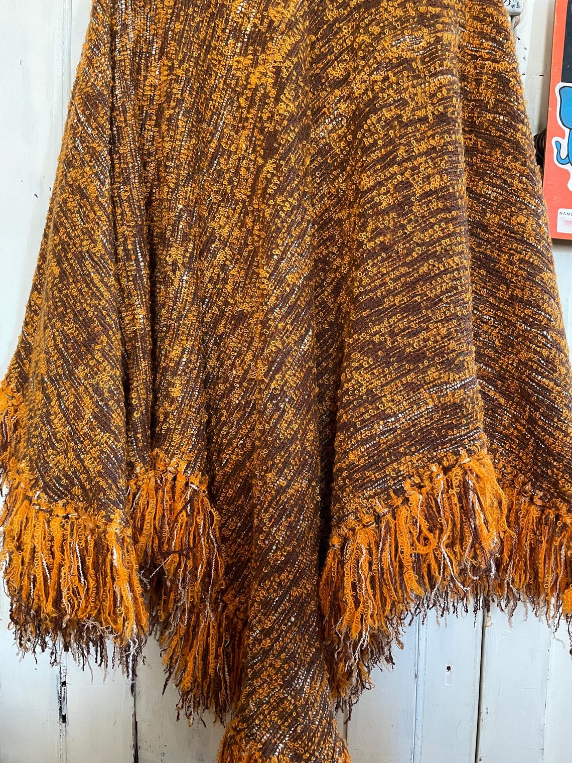Vintage Handmade Poncho - Etsy