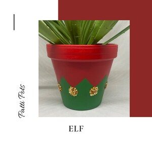 Elf Hand Painted Terracotta Plant Pot - Etsy