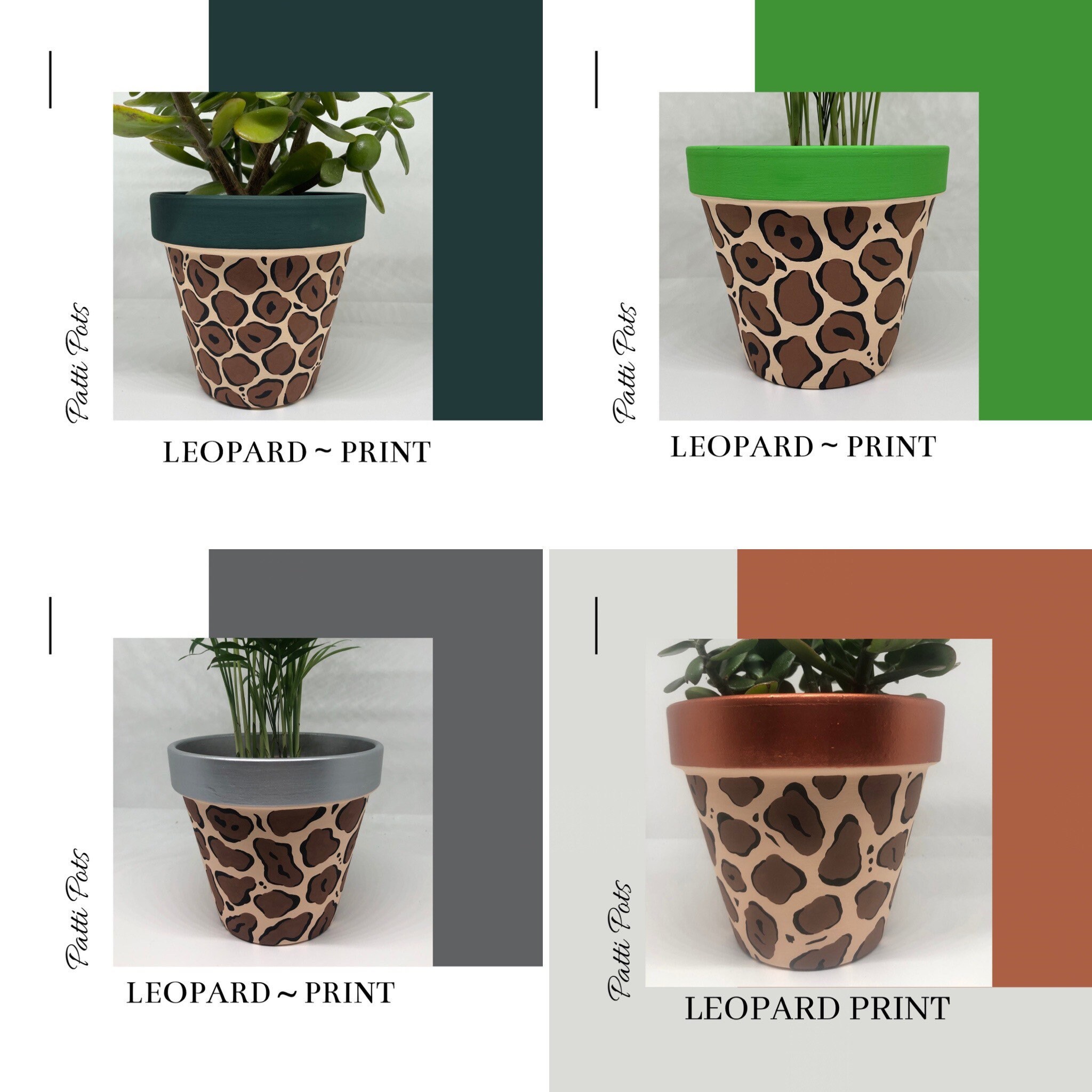 Leopard Print Hand Painted Terracotta Plant Pot - Etsy UK