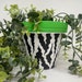 Zebra Print Hand Painted Terracotta Plant Pot - Etsy