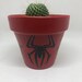 Spider-man Hand Painted Terracotta Plant Pot - Etsy