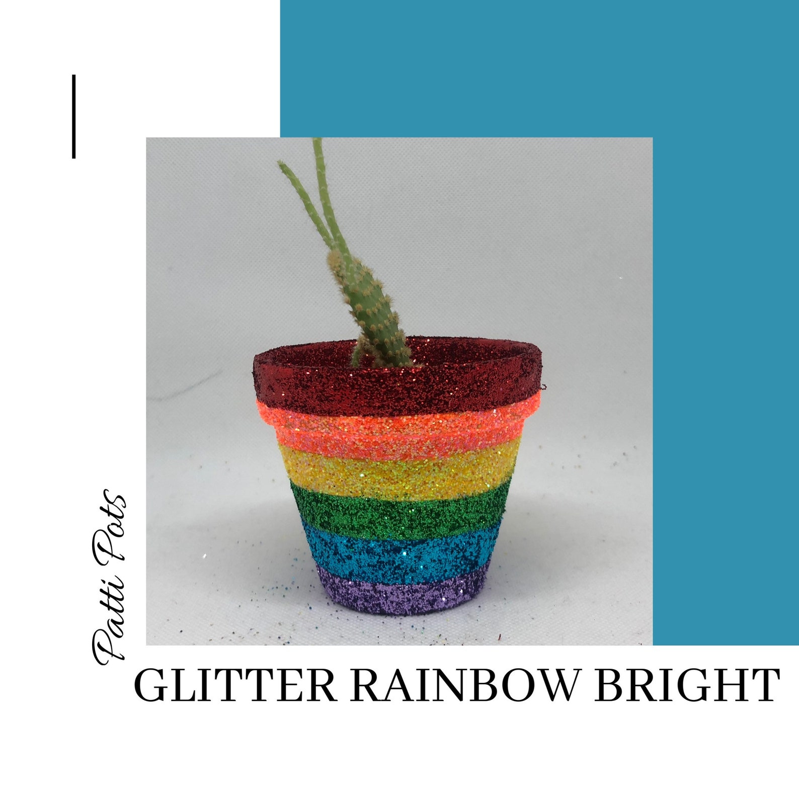 Rainbow Hand Painted Plant Pot - Etsy UK