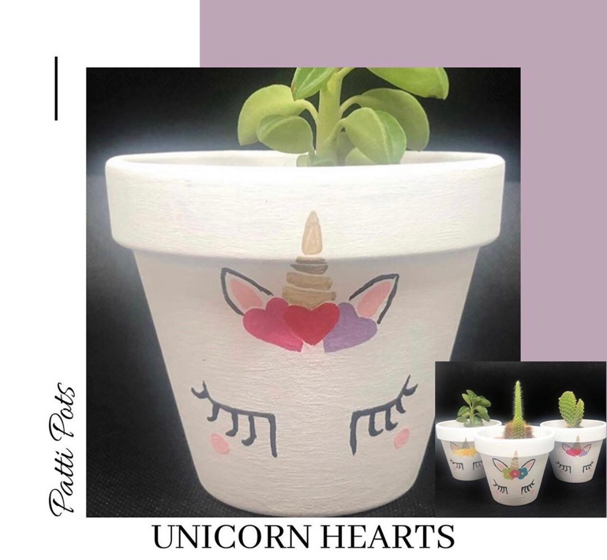 Unicorn Hand Painted Terracotta Plant Pot - Etsy UK