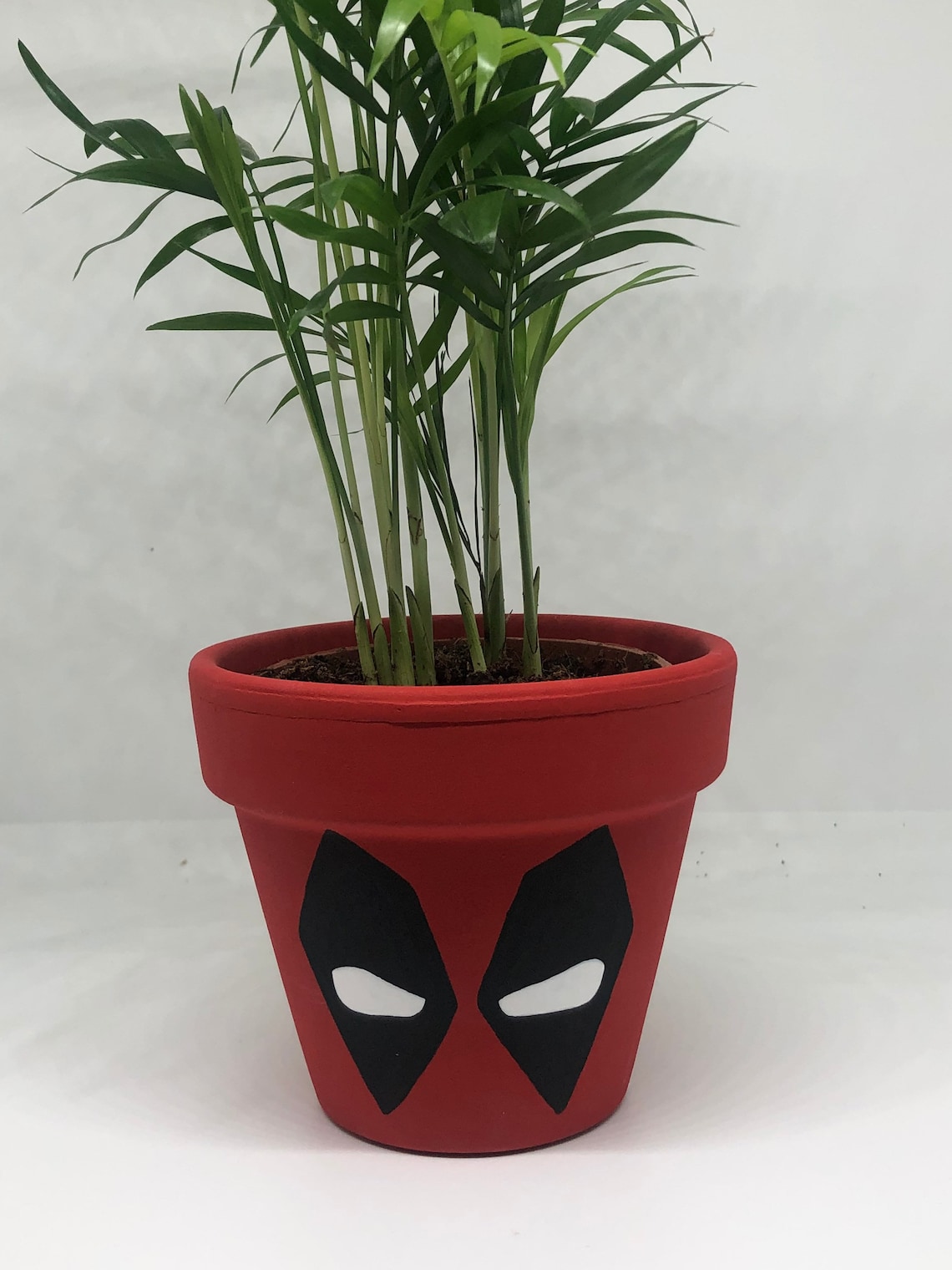 Deadpool Hand Painted Terracotta Plant Pot - Etsy UK
