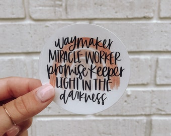 Waymaker Sticker - Etsy