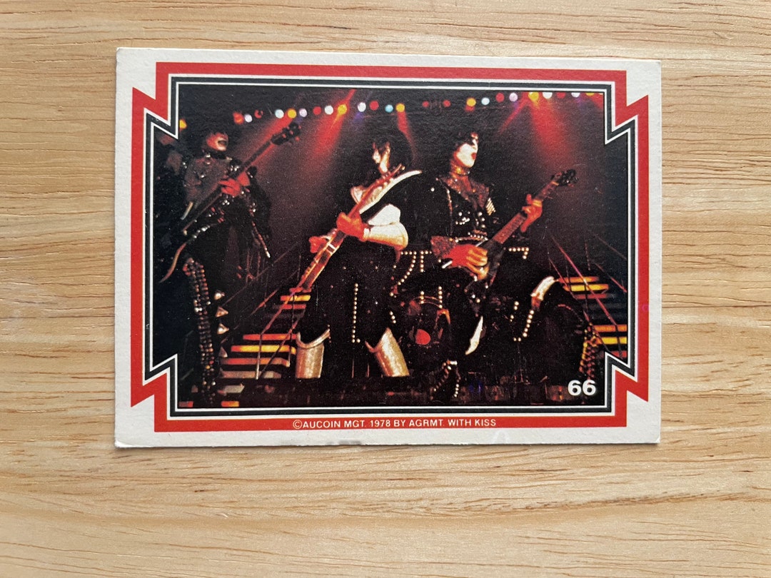 KISS Card 1978 Collector Card Ace Gene Paul Number 66 Vintage Kiss Card ...