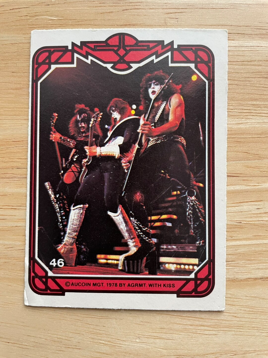 KISS Card 1978 Collector Card the Band Number 46 Vintage Kiss Card Kiss ...
