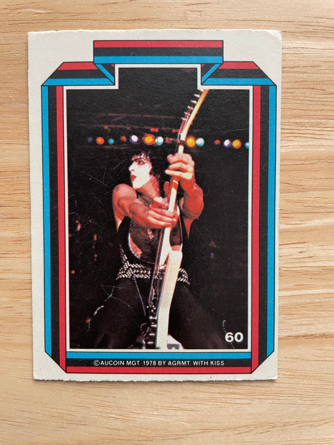 KISS Card 1978 Collector Card Paul Stanley Number 60 Vintage Kiss Card ...