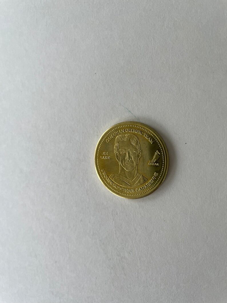 Vintage 2002 Coca-cola Coke Olympic Team Canada Hockey Coin Joe Sakic ...
