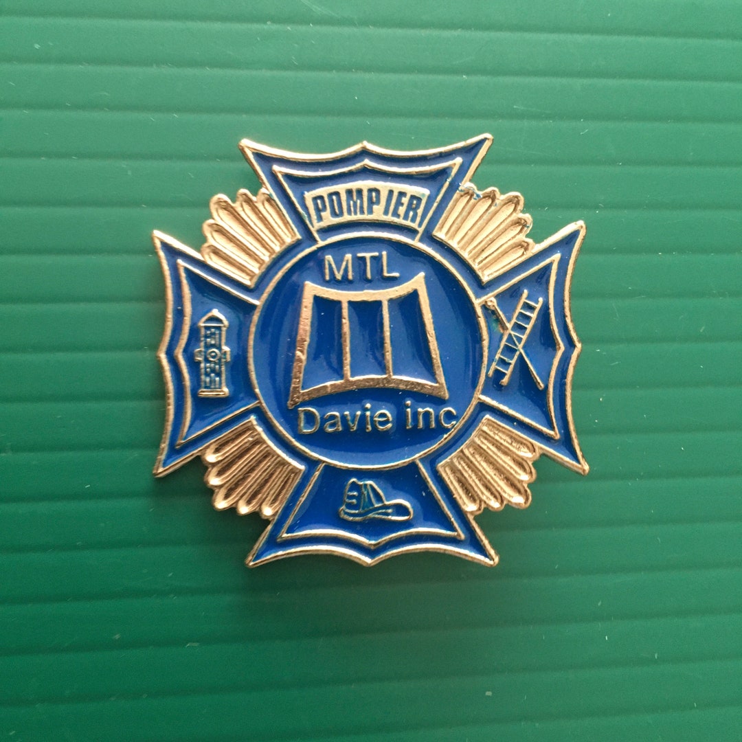 Vintage Fireman Lapel Pins Montreal Canada Pin Collection Lapel Collar ...