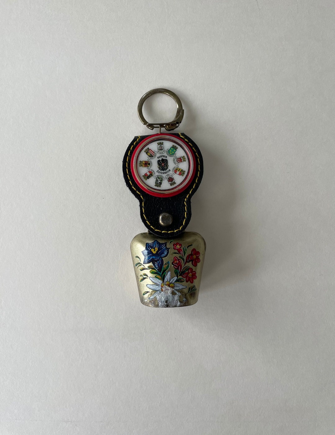 Cow Bell Keychain Vintage Souvenir From Austria Traditional Decorative ...