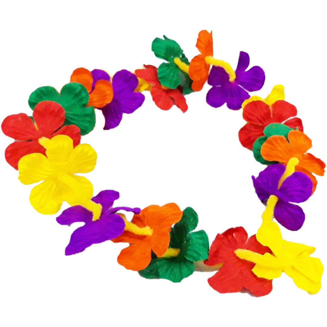 Hula Chain Hawaii Chain Flower Chain Approx. 94 Cm 5 Pieces - Etsy