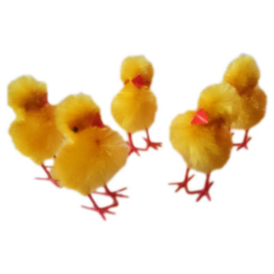 Chenille Chicks Approx. 50 Mm X 25 Mm 20 Pieces - Etsy