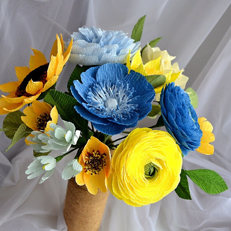 Crepe Paper Flowers - Etsy