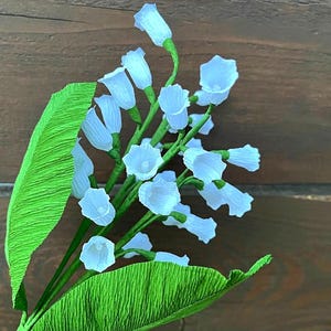 Lily of the Valley Paper Flowers, May Birth Month Flower, Spring ...