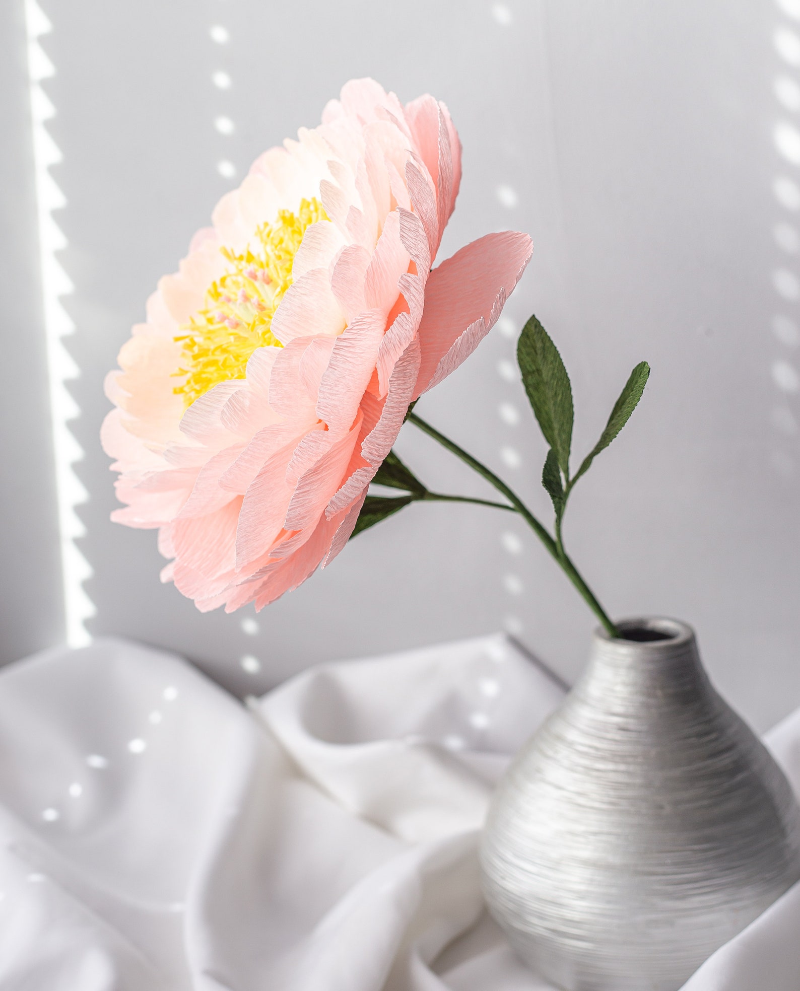 Large Peony Paper Flower Pink Color Wedding Party Birthday - Etsy