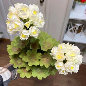 White Paper Geranium, Paper Plant Sculpture, Gift for Gardener, Gift ...