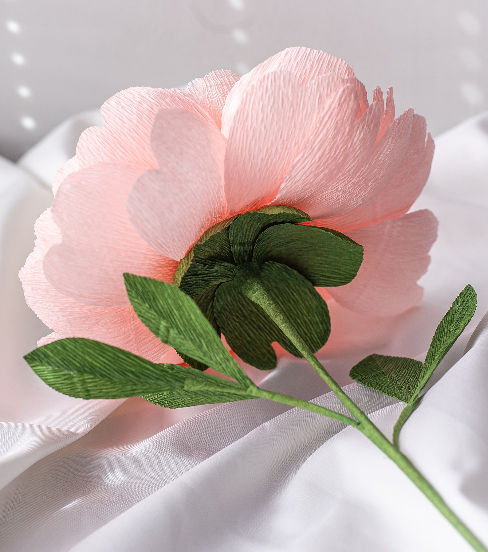 Large Peony Paper Flower Pink Color Wedding Party Birthday - Etsy