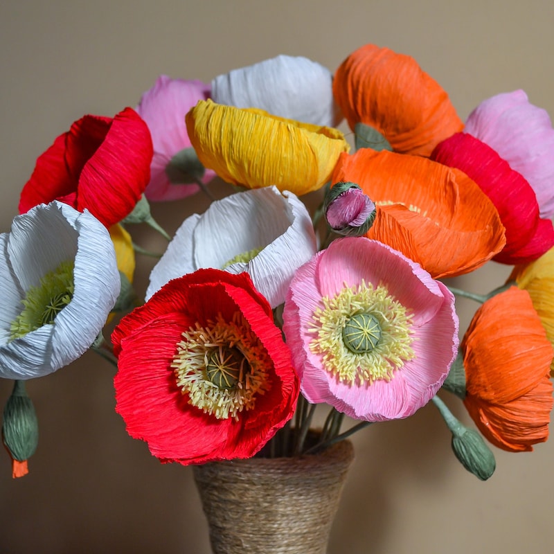 Paper Poppies - Etsy