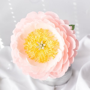Large Peony Paper Flower Pink Color Wedding Party Birthday - Etsy