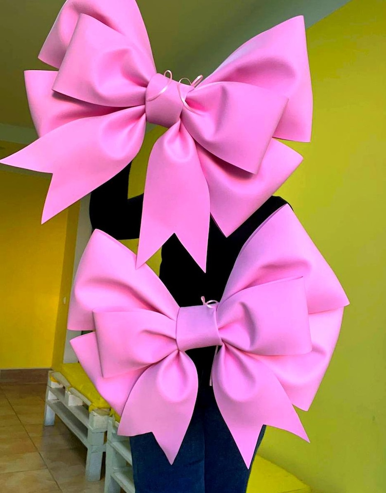 Pink Bow Backdrop, Giant Pink Bow, Nursery Bow, Christmas Installation ...