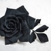 Black Paper Rose Paper Flowers Eco Flower Halloween - Etsy