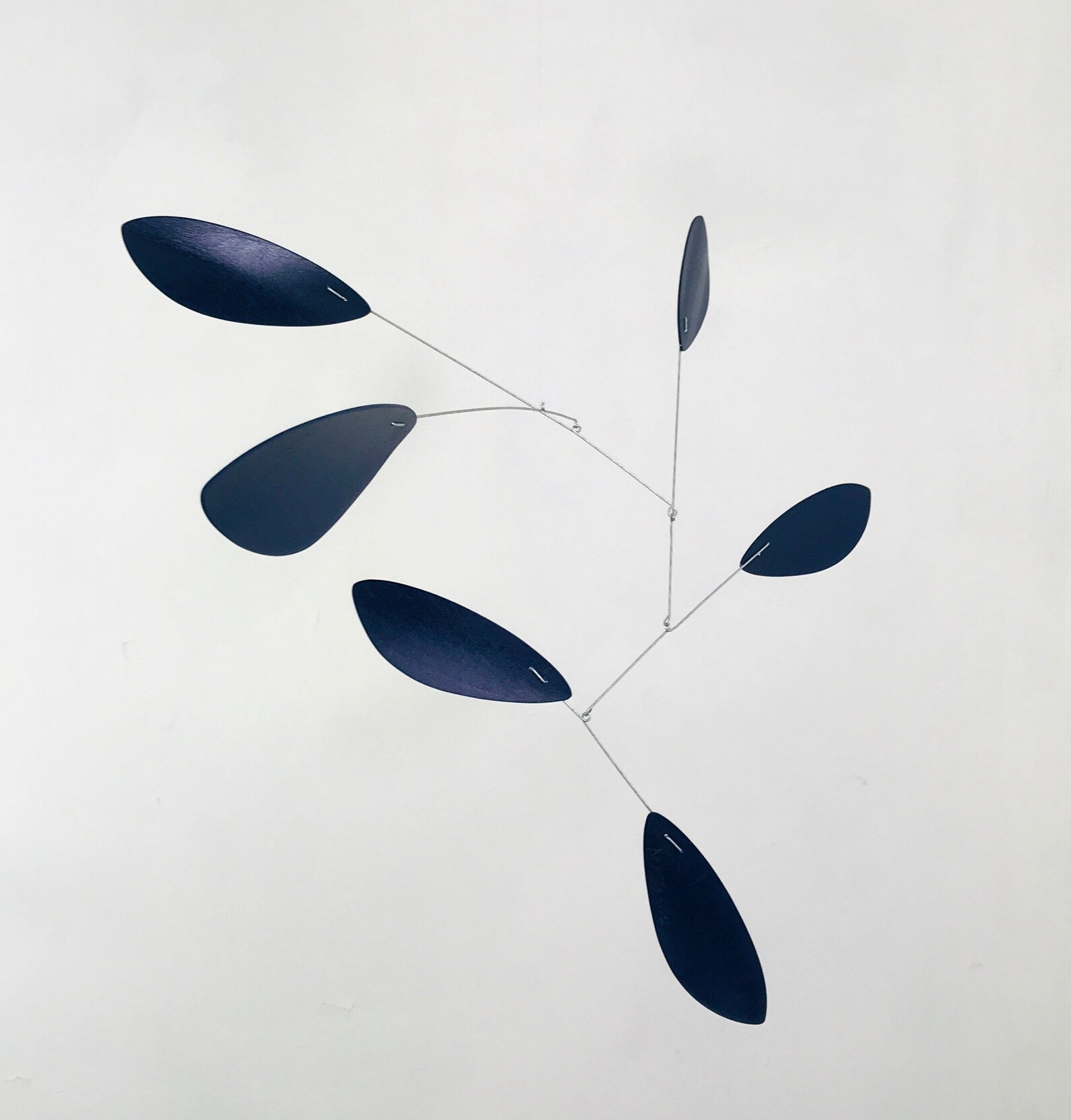6 Element Cobalt Blue Beech Wood Hanging Mobile, 21” Tall X 20” Wide - Etsy