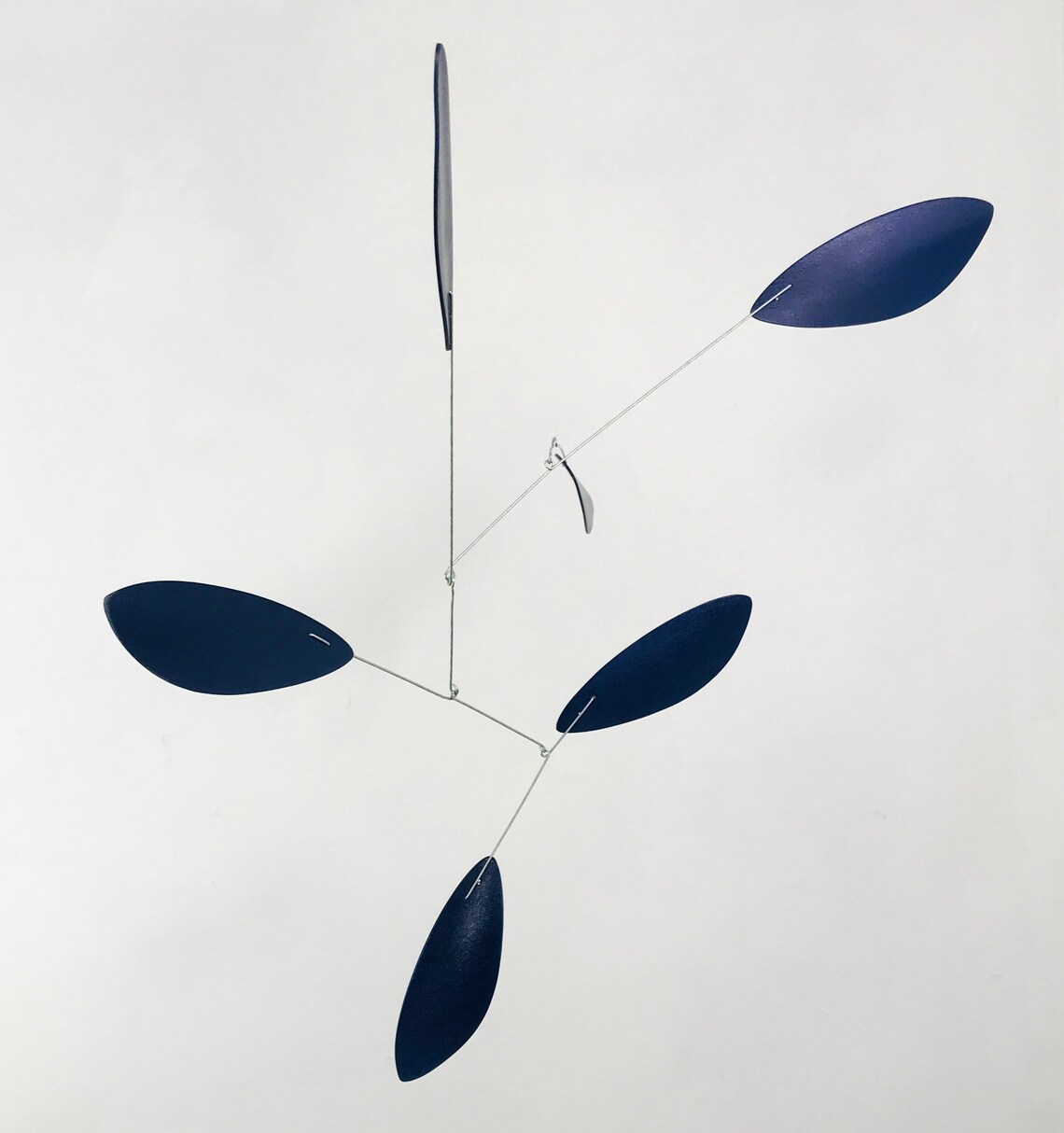 6 Element Cobalt Blue Beech Wood Hanging Mobile, 21” Tall X 20” Wide - Etsy